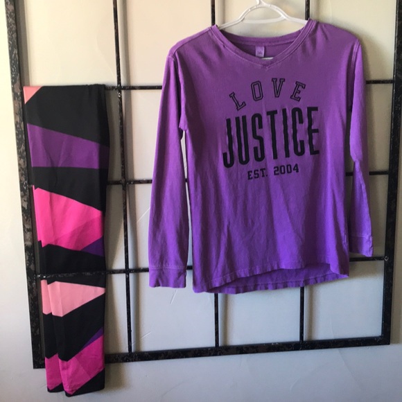 Justice | Matching Sets | A Justice Set With A Cute Shirt And Yoga ...